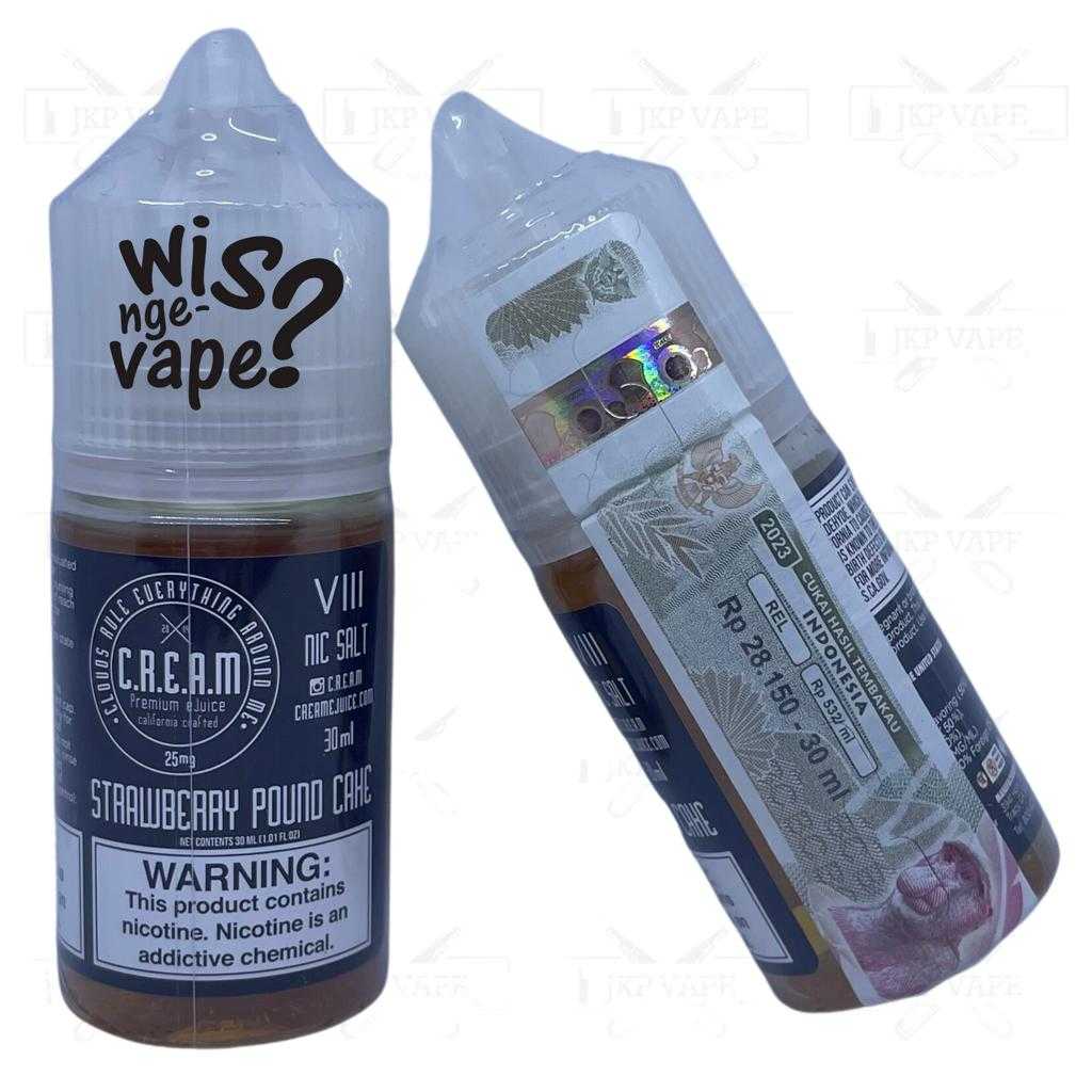 Jual Cream VIII Strawberry Poundcake 30ml - Liquid SALT NIC By