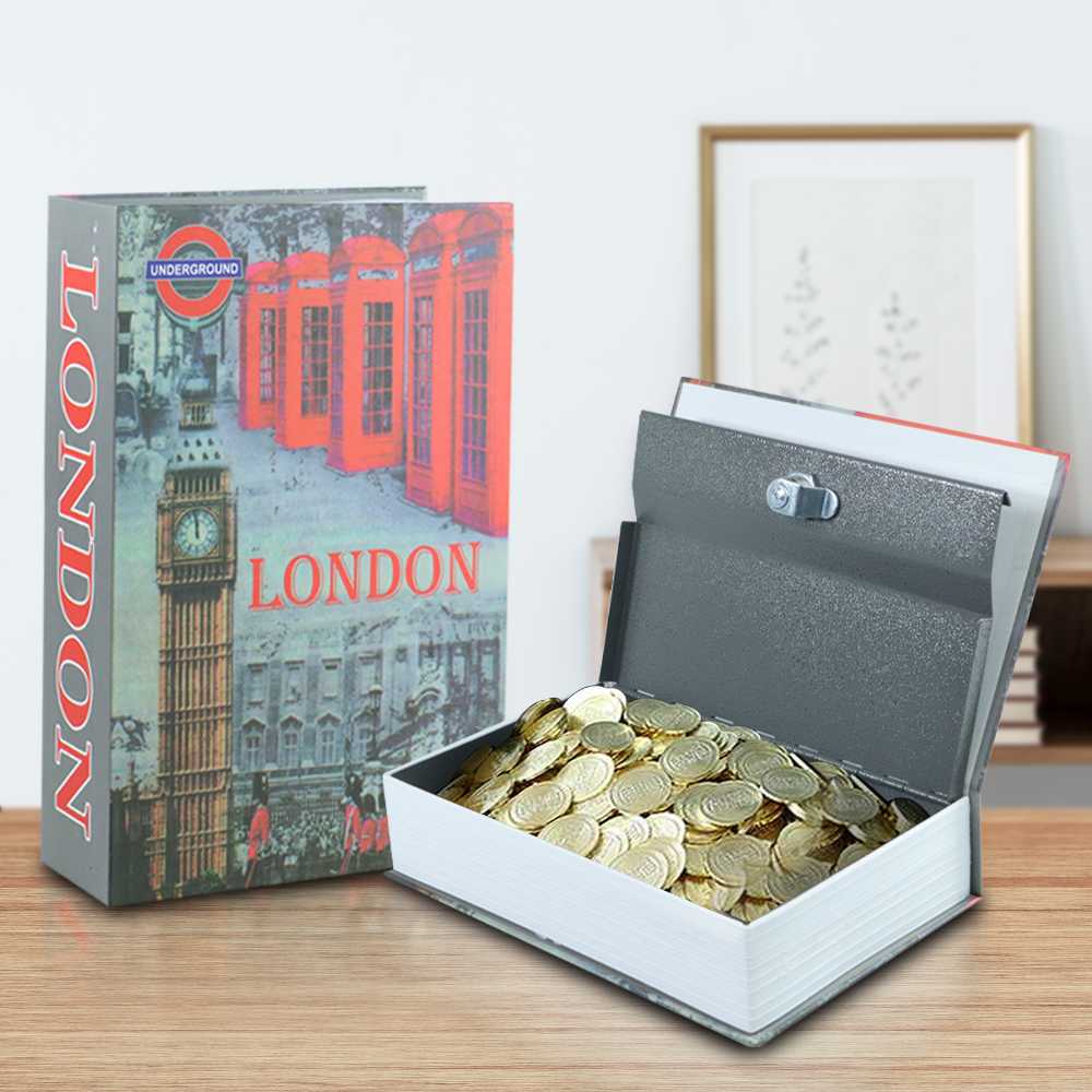 Jual HOMESAFE Kotak Buku Novel Hidden Security Box Book Key Lock