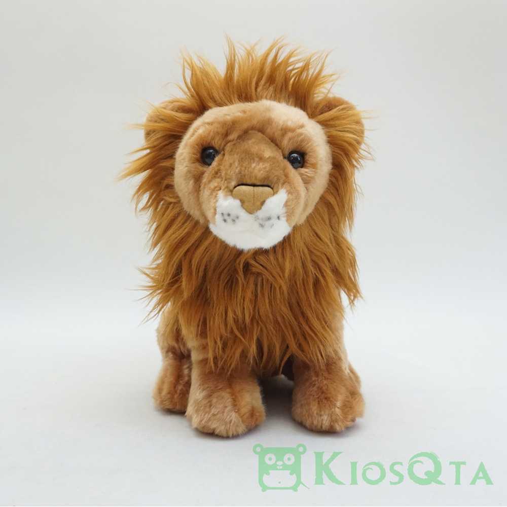 Jual boneka singa coklat duduk cute lion medium AP 78 | Jakmall.com