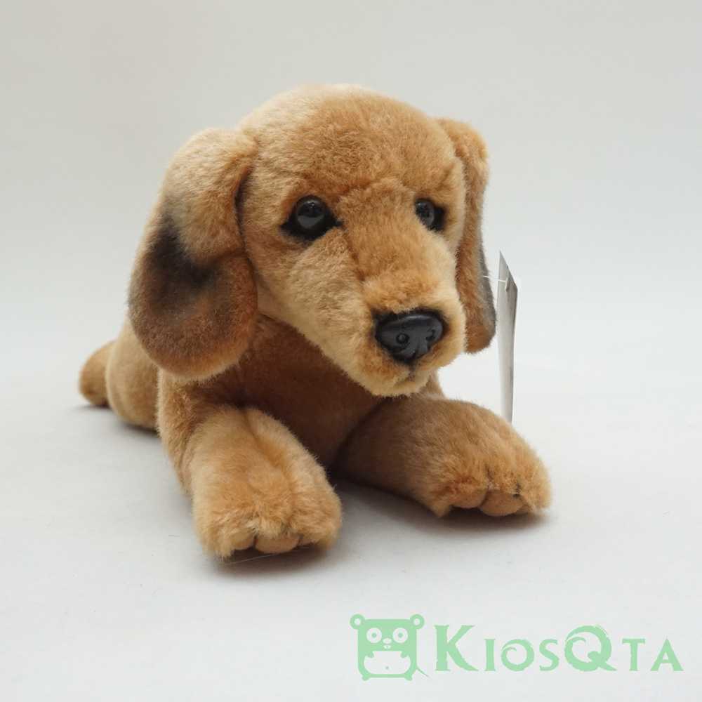 Jual boneka anjing golden dachshund tekel sosis coklat medium AP