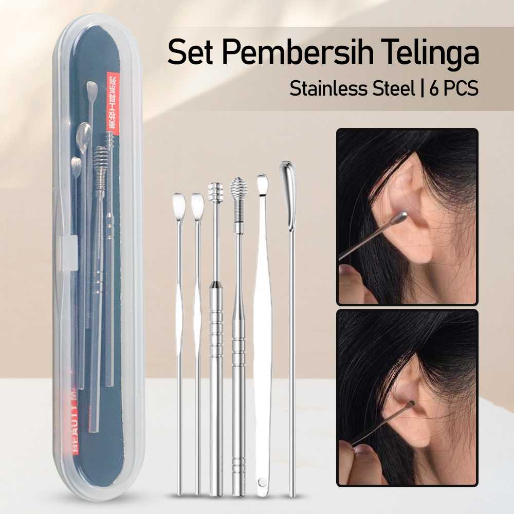Jual CWE Set Pembersih Telinga Korek Kuping 6 PCS - CW35 | Jakmall.com