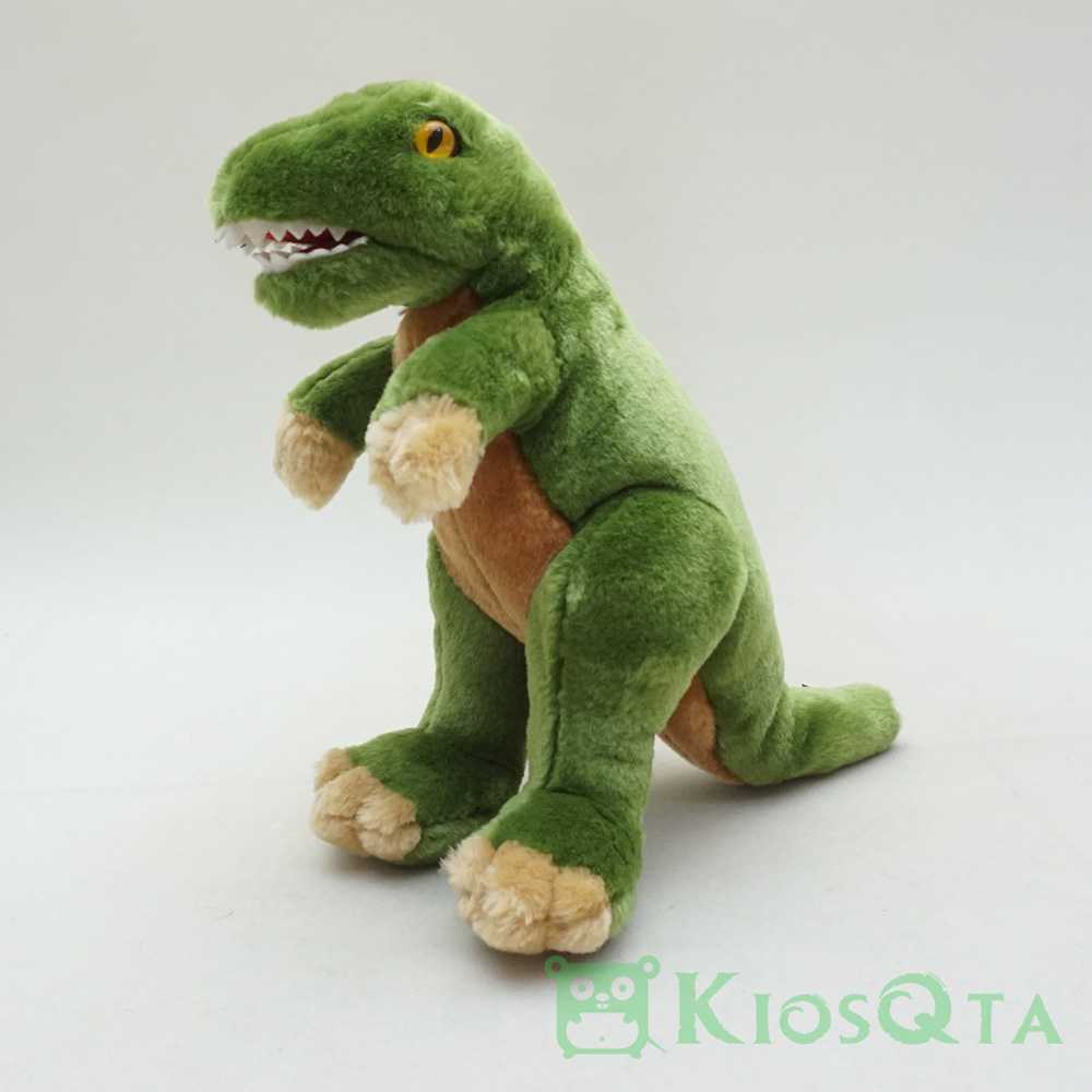 Jual boneka dinosaurus t-rex tyrannosaurus hijau tua medium AP 45