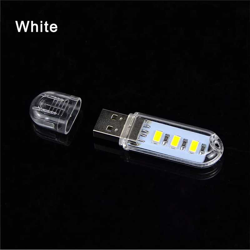 Jual ASMTLED Lampu Baca Mini 3 LED USB Portable SMD5730 0.6W 5V