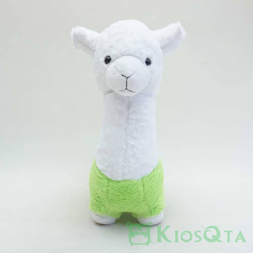 Jual boneka llama ilama alpaca hijau muda putih large | Jakmall.com