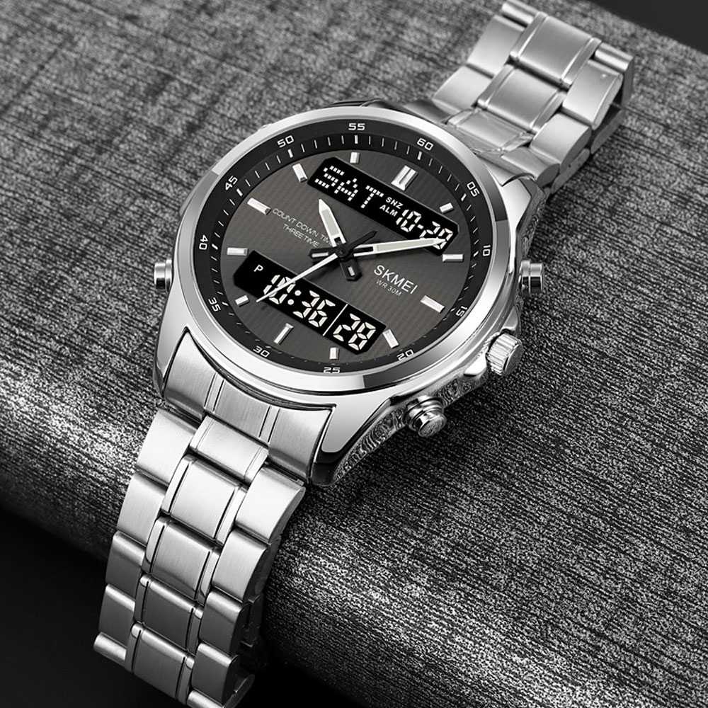 Jual SKMEI Jam Tangan Digital Analog Waterproof Alarm - 2049