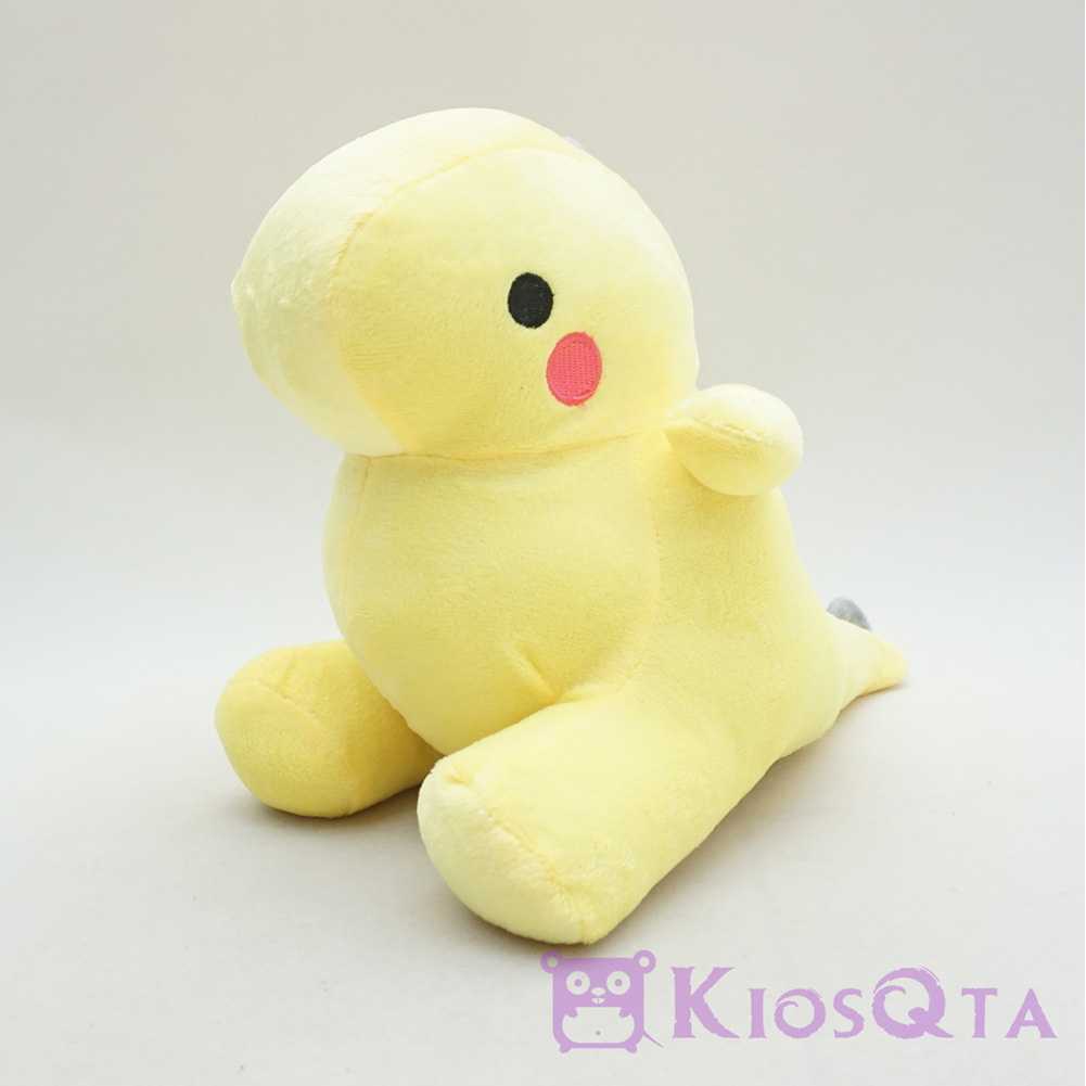 Jual boneka dinosaurus gendut kuning lucu dino yellow medium soft