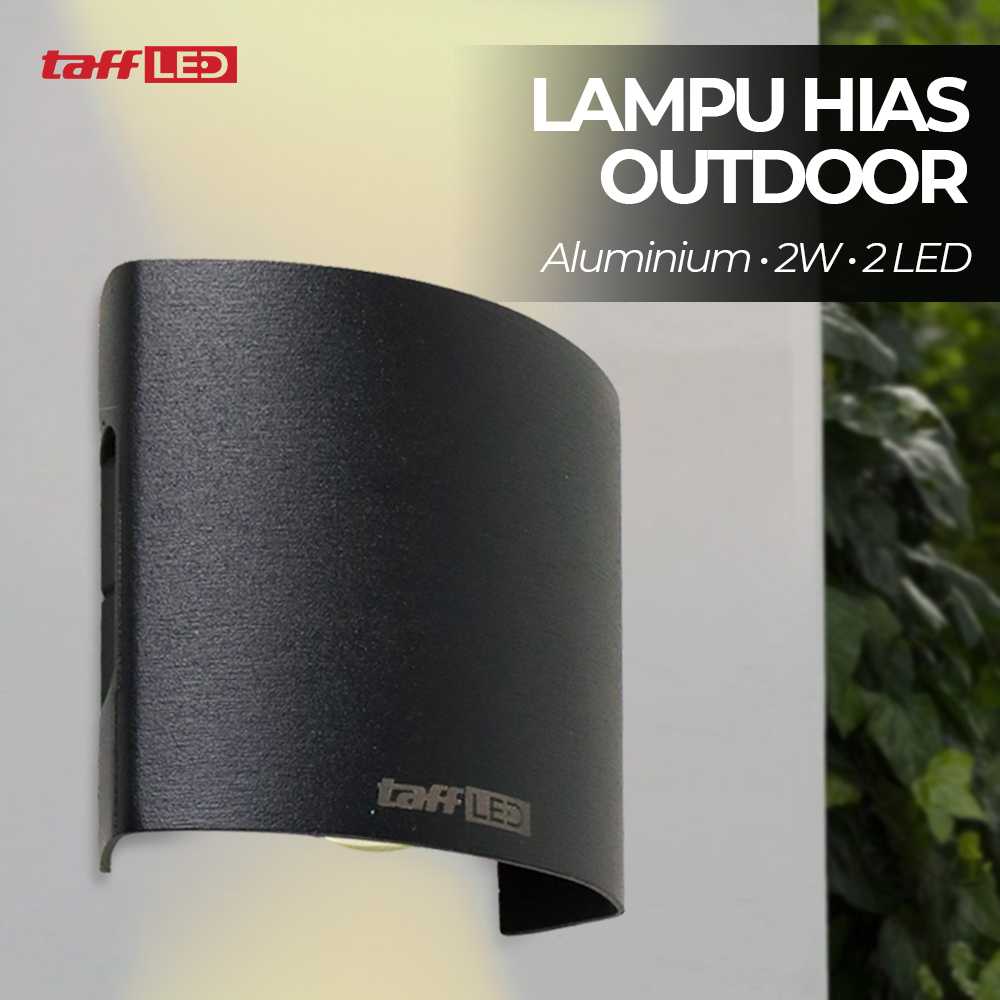 Jual TaffLED Lampu Dinding Hias Outdoor Aluminium 2W 2 LED IP65