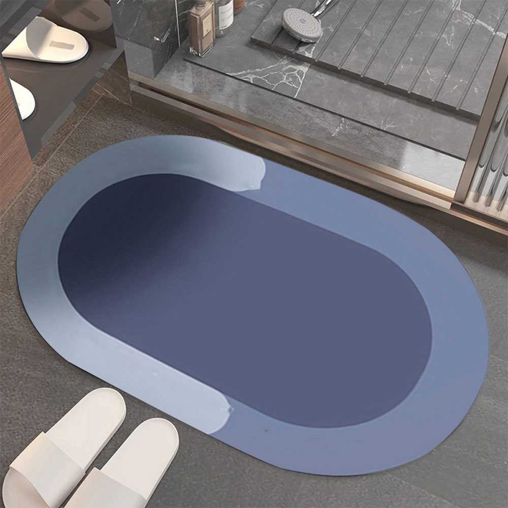 Jual DIATOM Keset Kamar Mandi Anti Slip Absorbent Oval 59x40cm