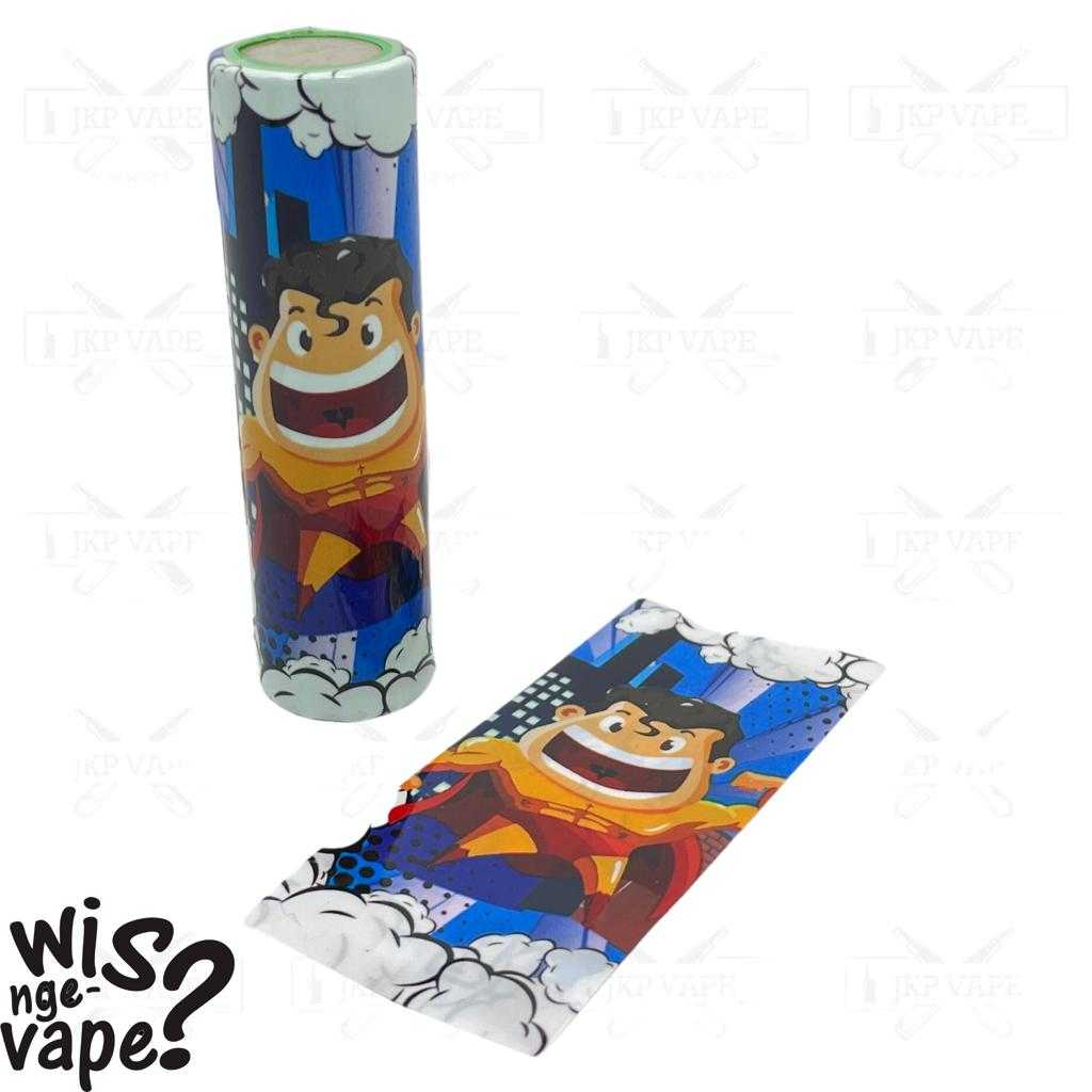 Jual Wrap Battery 18650 Super Heroes Cloud - Series Baterai Wrap