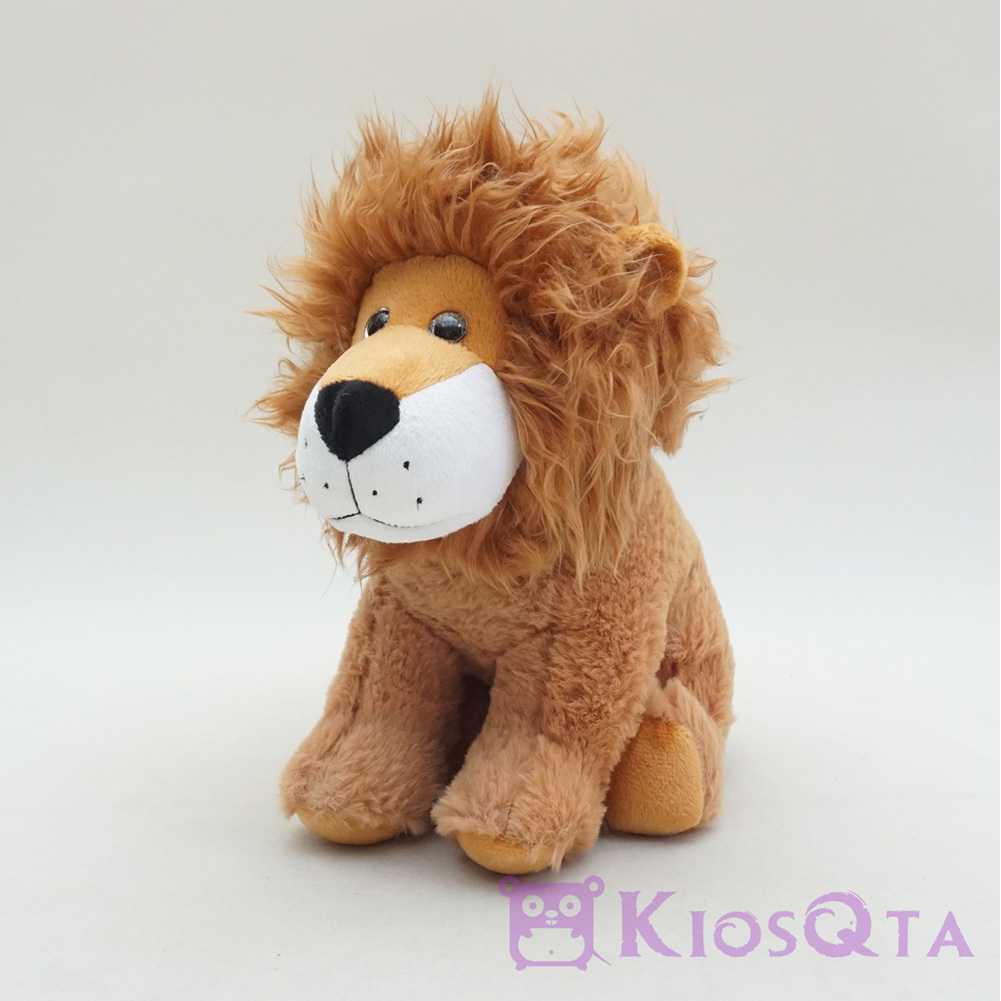 Jual boneka singa coklat duduk cute sitting lion medium MAY