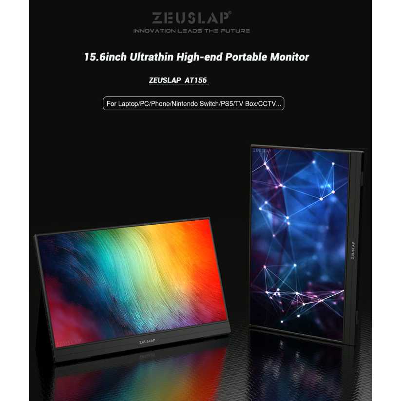 Jual ZEUSLAP Portable Monitor HD IPS 15.6 Inch 1080p with