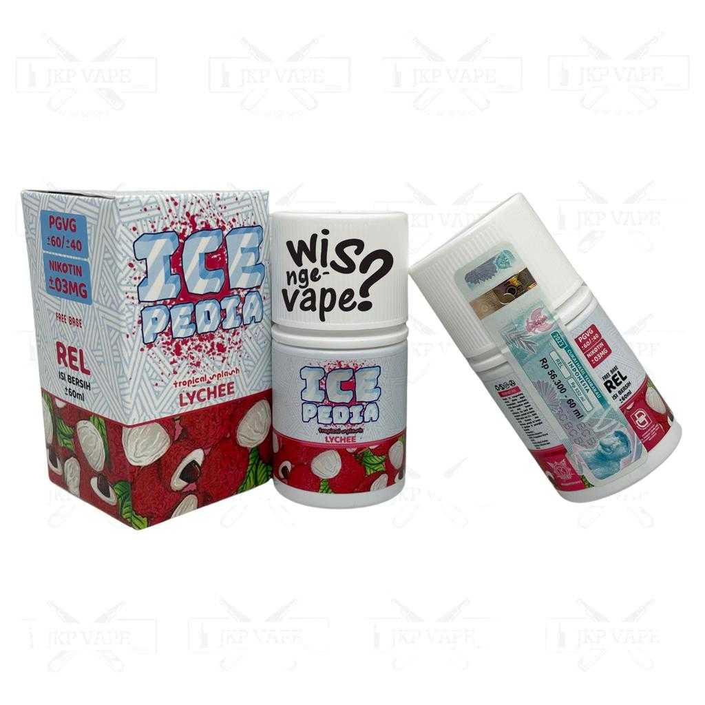 Jual Icepedia Lychee 60ml - Ice Pedia Liquid Vape By Majapahit
