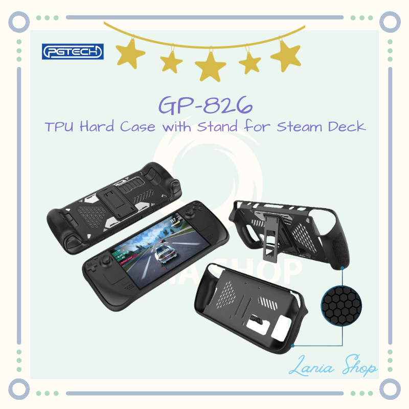Jual PGTECH TPU Case with Stand for Steam Deck - Casing Hard