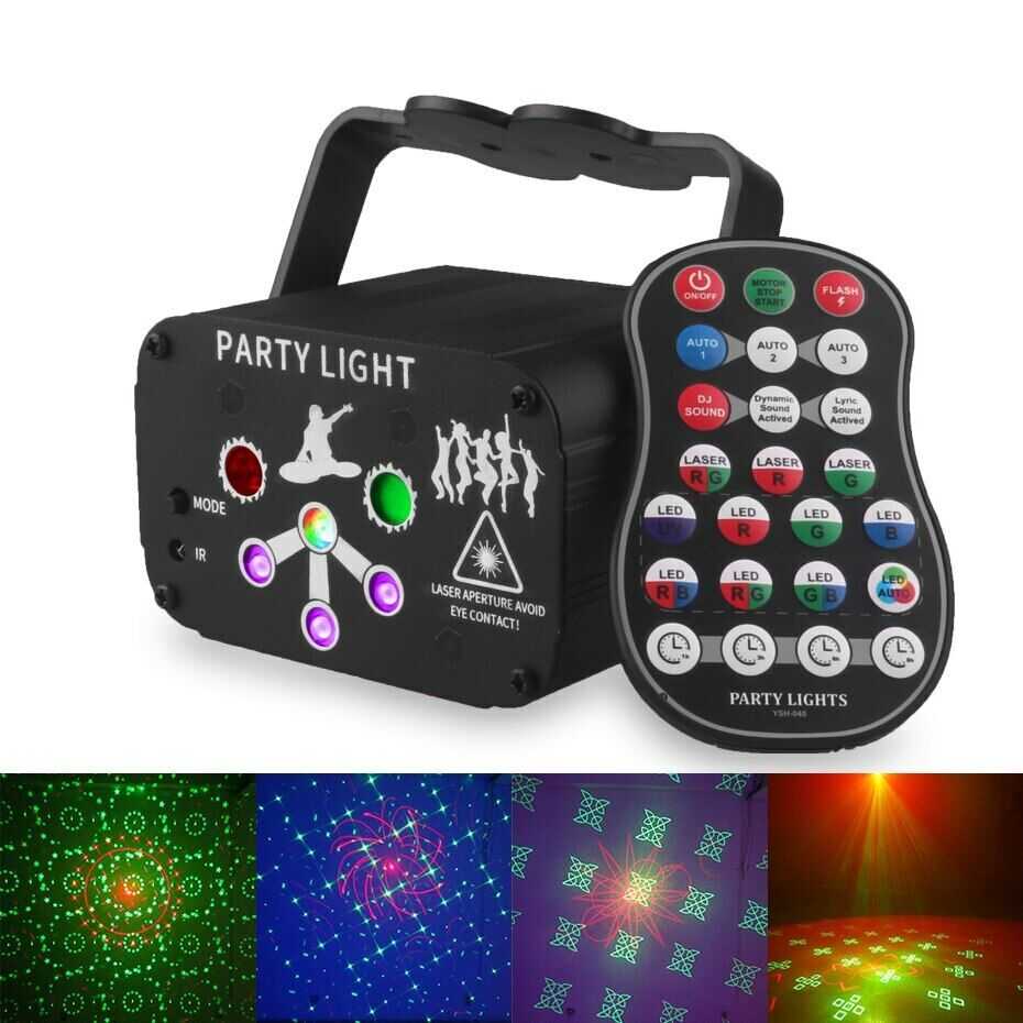 Jual Alien Lampu Proyektor Disco Laser LED RGB 5W with Remote