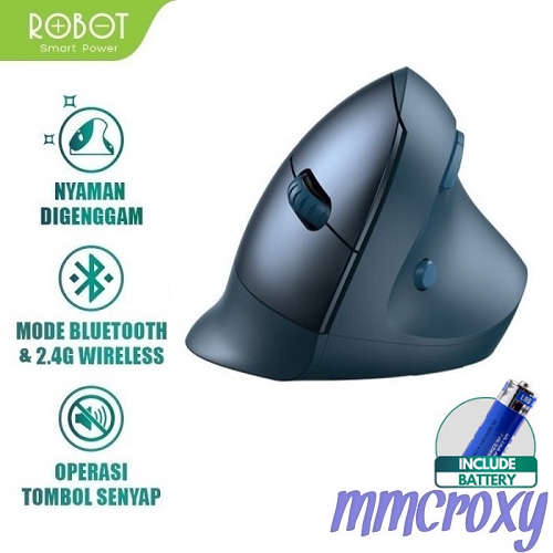 Jual Robot Guru Master 1 Mouse Wireless Vertical Ergonomic 2.4G
