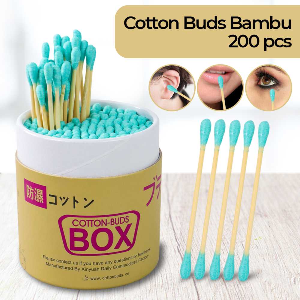 Jual Tpek Cotton Buds Bambu Pembersih Telinga Korek Kuping 200