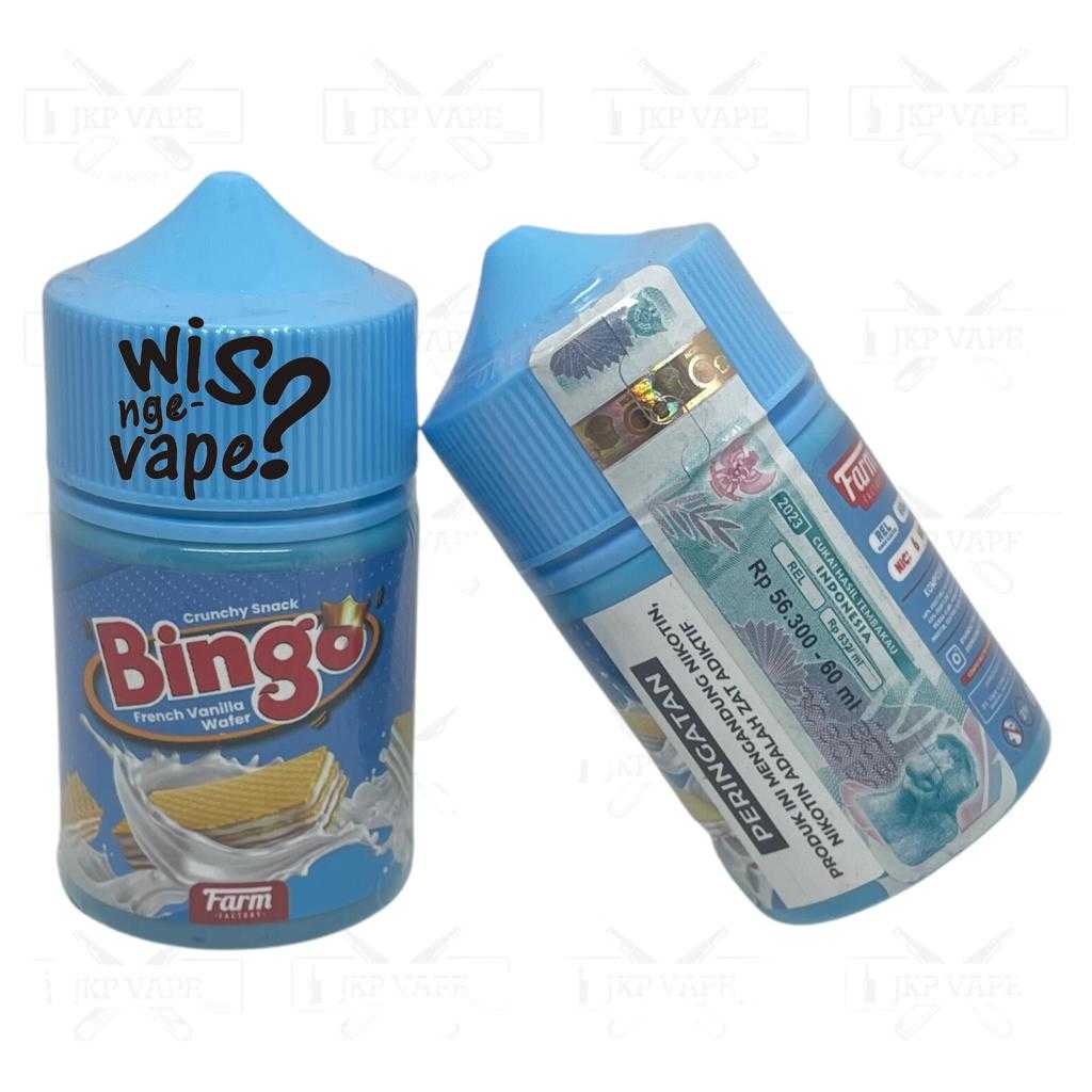 Jual Bingo French Vanilla Waffer 60ml - Liquid Vape By Farm