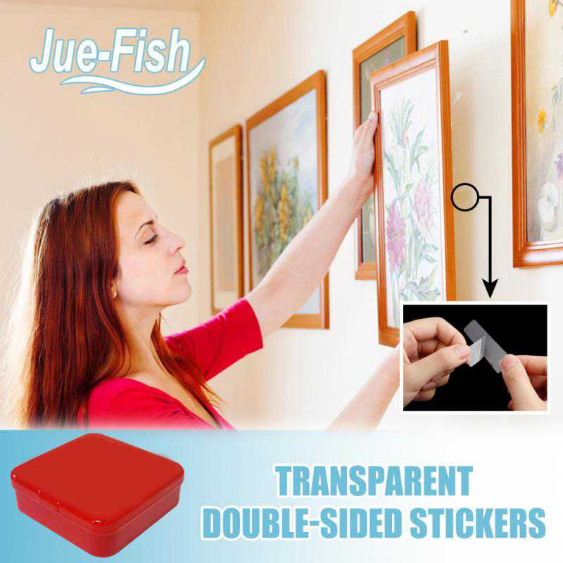 Jual Jue-Fish Double Tape Washi Adhesive Selotip Perekat Tahan