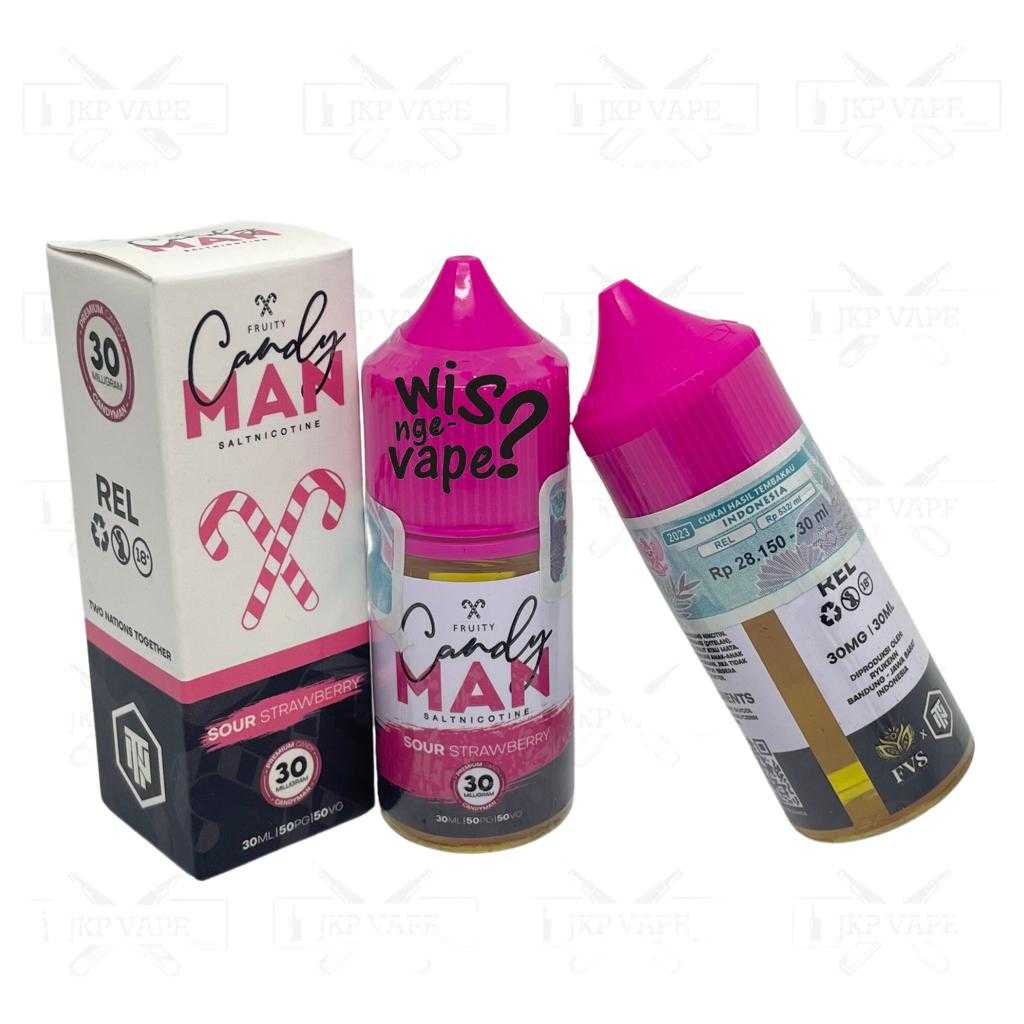 Jual CANDY MAN STRAWBERRY 30ML - SALTNIC PREMIUM LIQUID BY TNT x