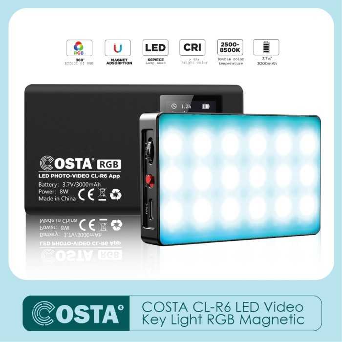Jual COSTA CL-R6 Light RGB Magnetic Built-In Battery LED with App