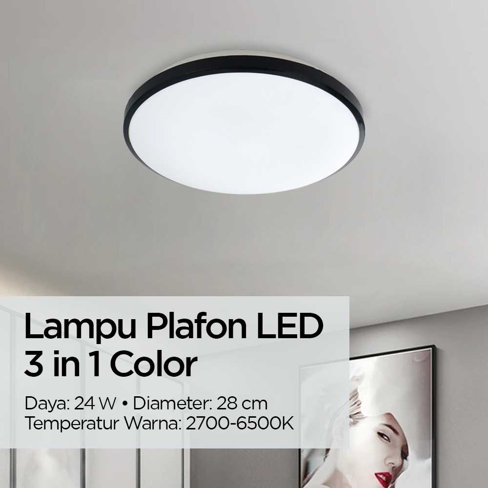 Jual HONGYUAN Lampu Plafon LED Modern Ceiling Light 24W 28 cm 3