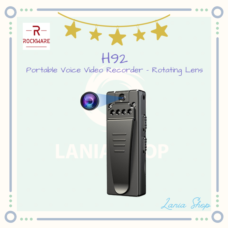 Jual ROCKWARE H92 - Portable Voice Video Recorder - Rotating