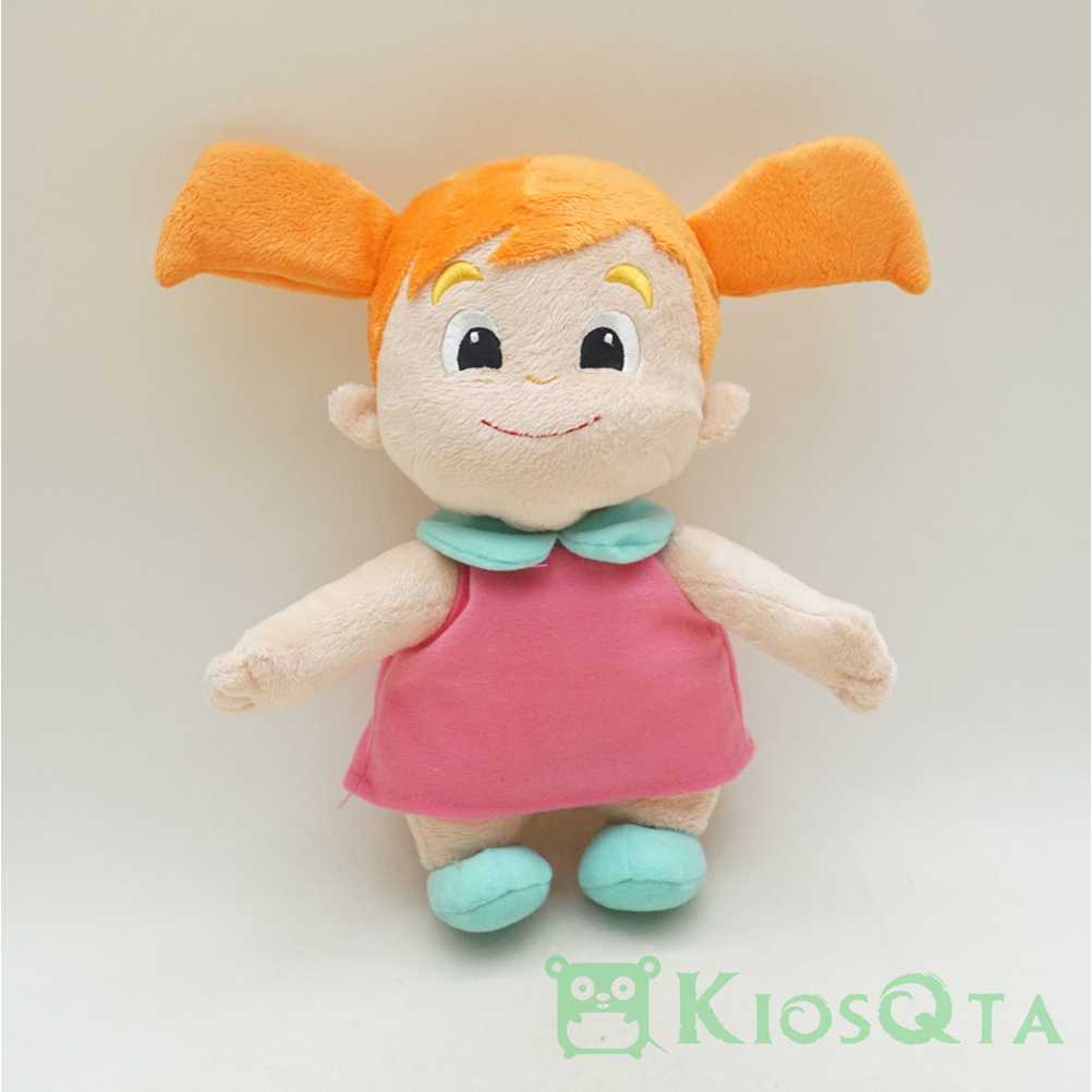Jual boneka anak gadis kecil lucu little girl baju pink rambut