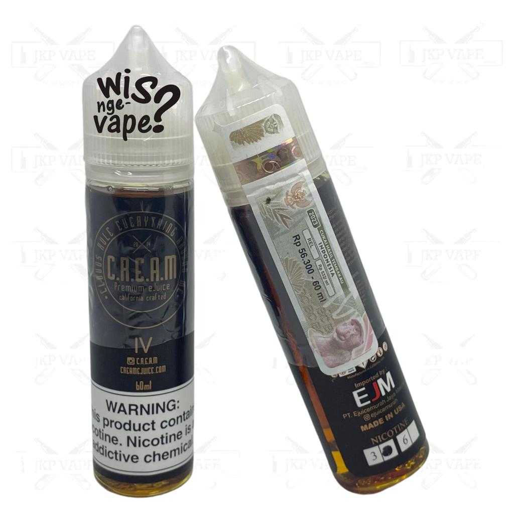 Jual Cream IV Tobacco Cream 60ml - C.R.E.A.M Liquid Vape By EJM