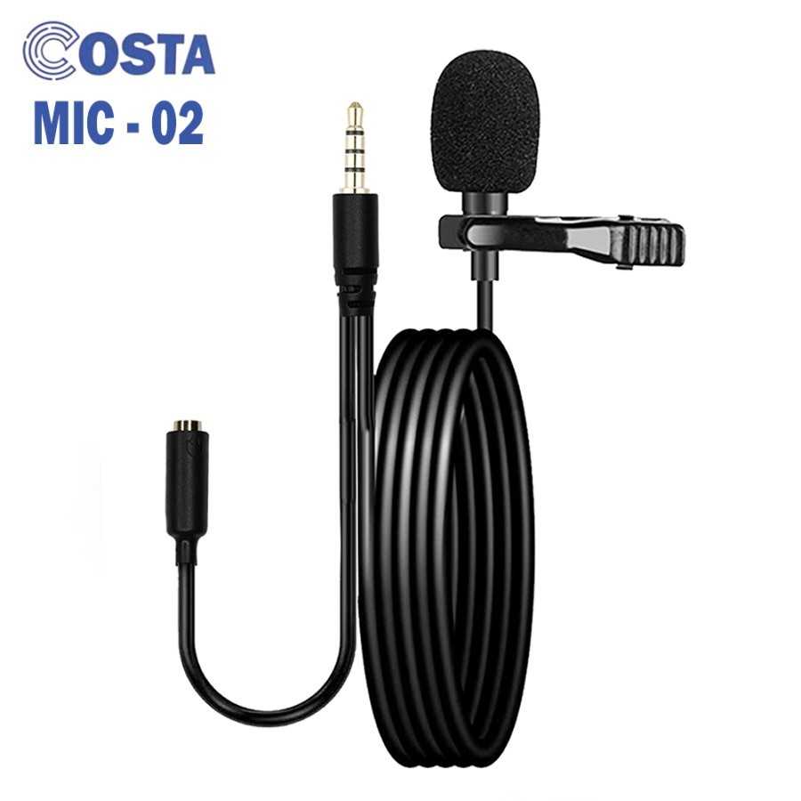 Jual COSTA 02 TRRS Clip on Lavalier Microphone with Port out