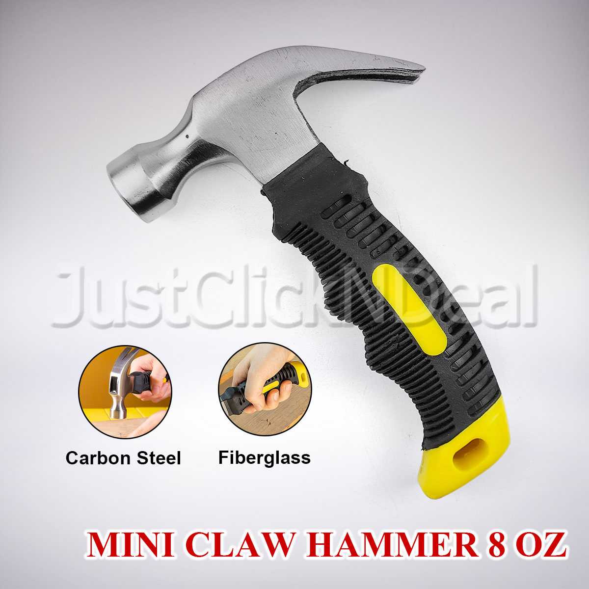 Jual Mini Claw Hammer 8 OZ Palu Kambing Kecil Gagang Karet
