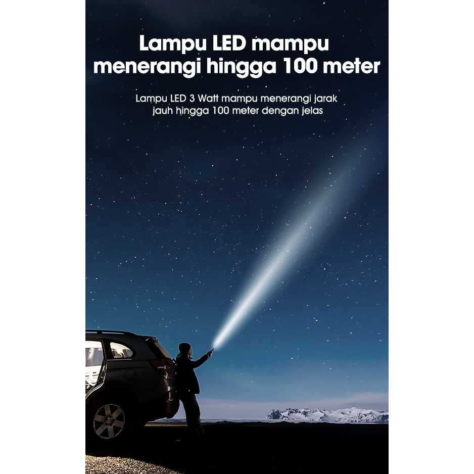 Jual Samono Senter LED hingga 100 meter & Lampu Emergency Super