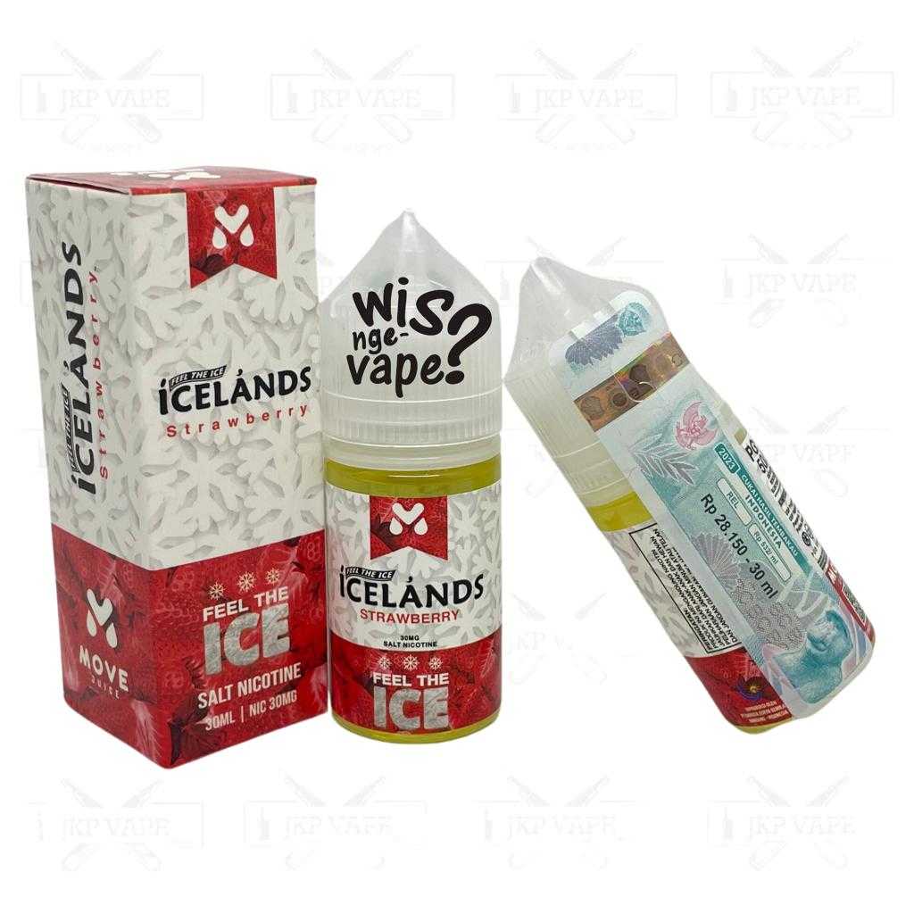 Jual Icelands Strawberry 30ml - Liquid Vape Saltnic | Jakmall.com