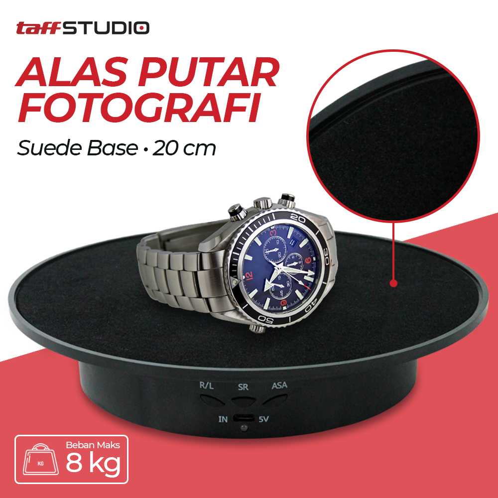 Jual TaffSTUDIO Alas Putar Fotografi Suede Rotating 360 | Jakmall.com