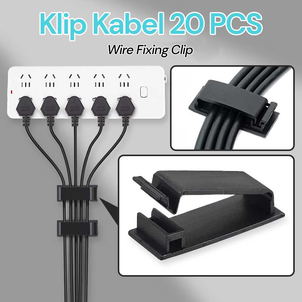 Jual UXCL Klip Kabel Tempel Wire Fixing Clip 20 PCS - FC30