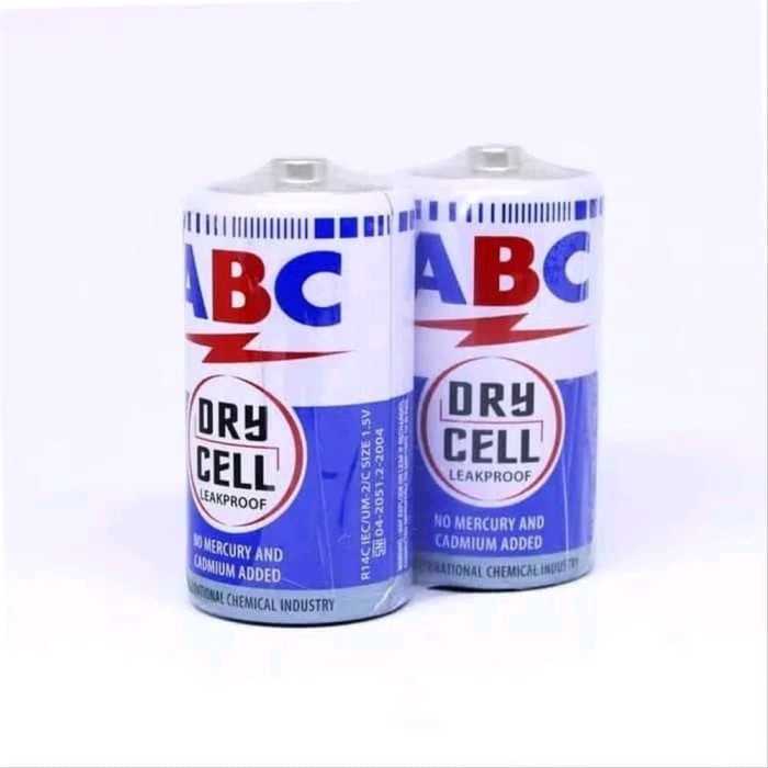 Jual Baterai Besar Tipe R20S 1.5 V ABC Biru Dry Cell Pack Isi 2