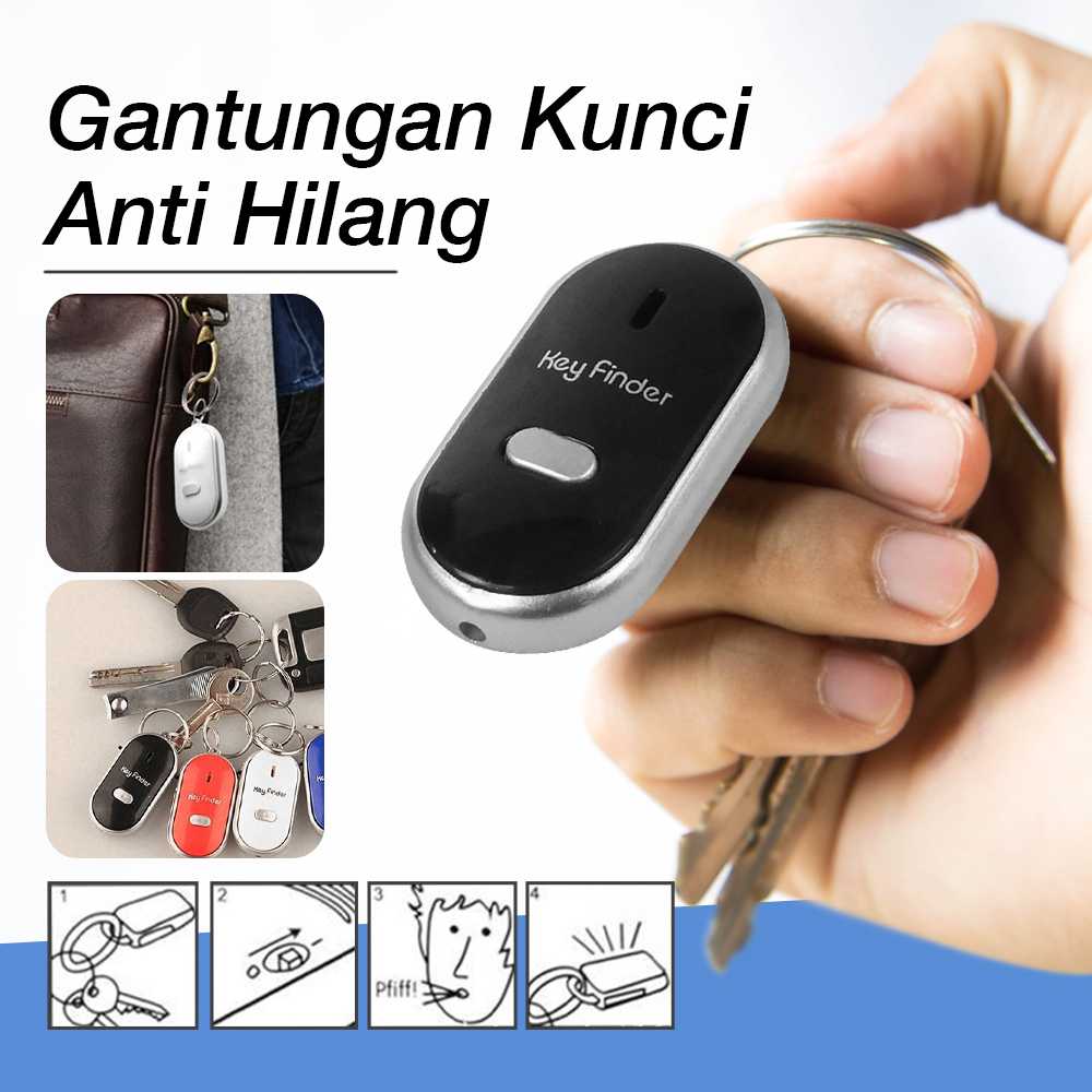 Jual Gantungan Kunci Siul Anti Hilang Key Finder Voice Induction