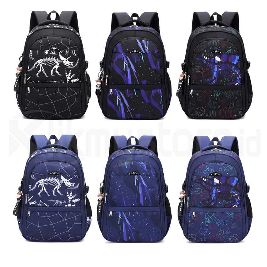 Jual Tas Ransel Sekolah Anak Dino Backpack Laki TK SD SMP Kids