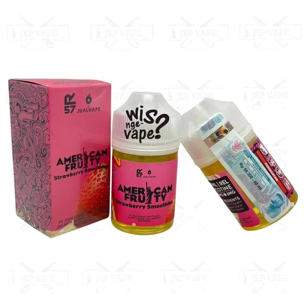Jual American Fruity Strawberry Smoothies 60ml - Liquid By JVP