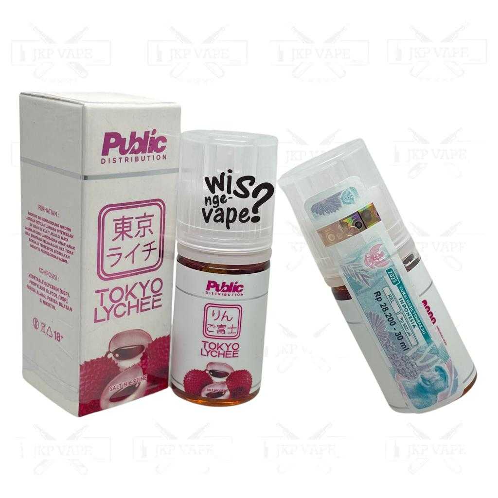 Jual Tokyo Lychee 30ml - Salt Nic Liquid Vape By Public Distri