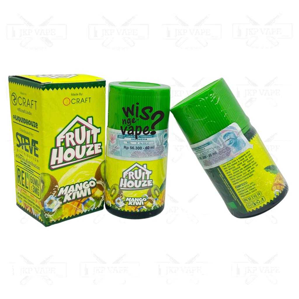 Jual Fruit Houze Mango Kiwi 60ml - Liquid Freebase by Rcraft x