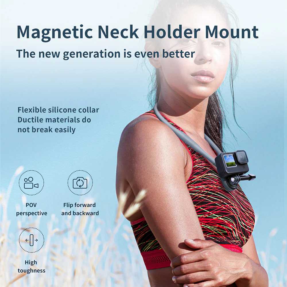 Jual TELESIN Magnetic Neck Holder Mount for GoPro Smartphone
