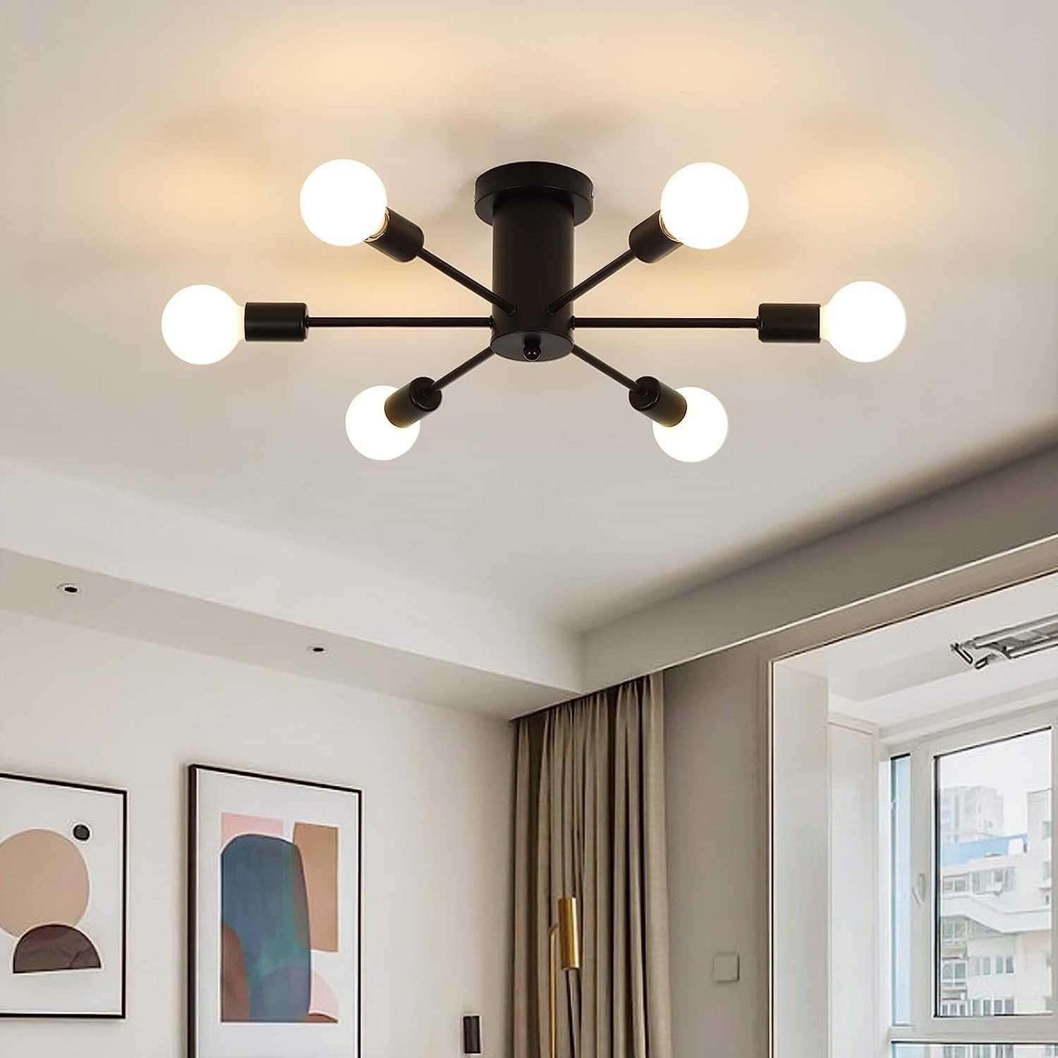 Jual ASHUQI Fitting Lampu Plafon Vintage Ceiling Lights Cabang 6