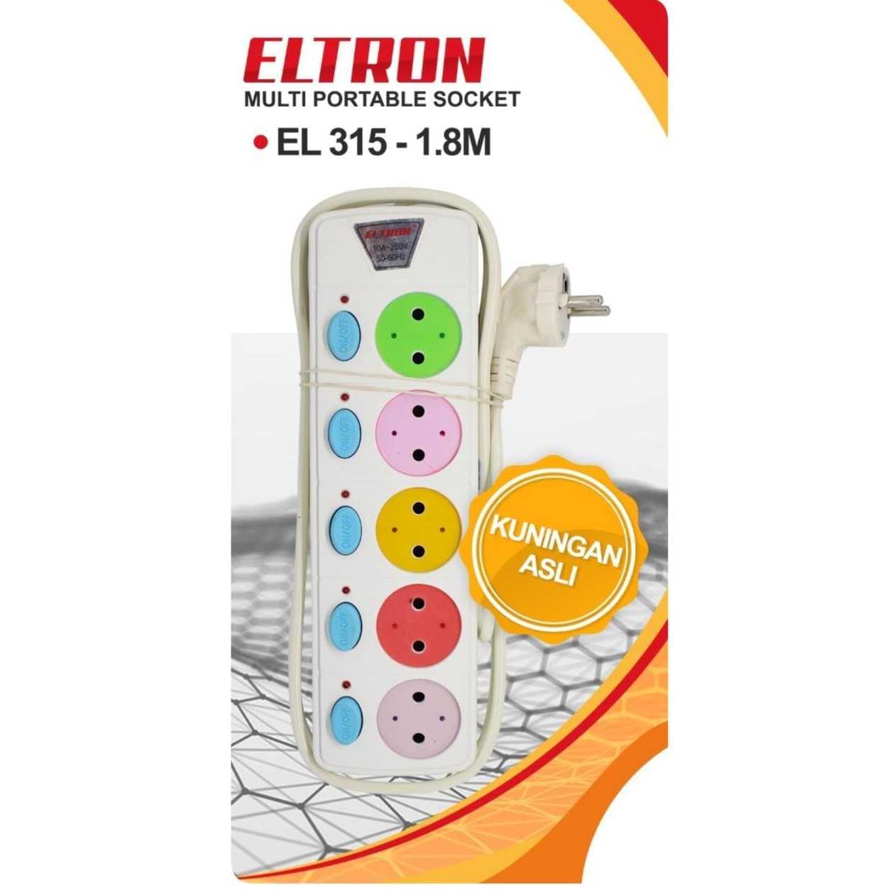 Jual STOP KONTAK PANJANG 1.8m 5 LUBANG +KABEL LISTRIK / COLOKAN