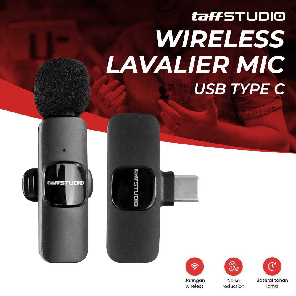 Jual TaffSTUDIO Mikrofon Wireless Lavalier Portable Microphone