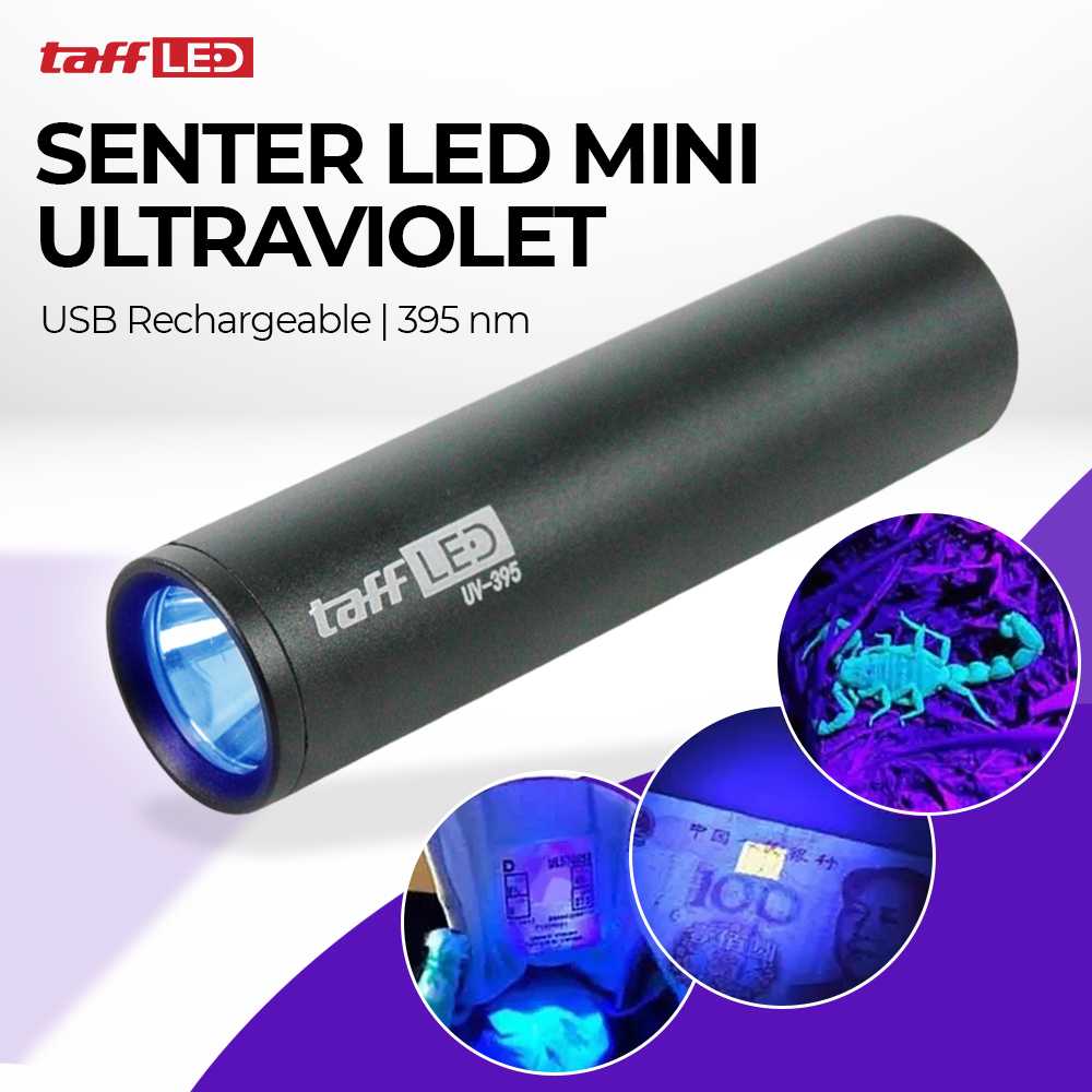 Jual TaffLED Senter LED Mini Ultraviolet UV Light USB | Jakmall.com