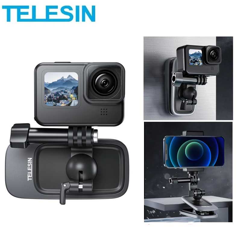 Jual TELESIN Universal Backpack Clip Magnetic for GoPro and