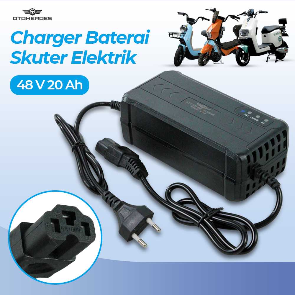 Jual OTOHEROES Adaptor Charger Baterai Converter Aki Motor