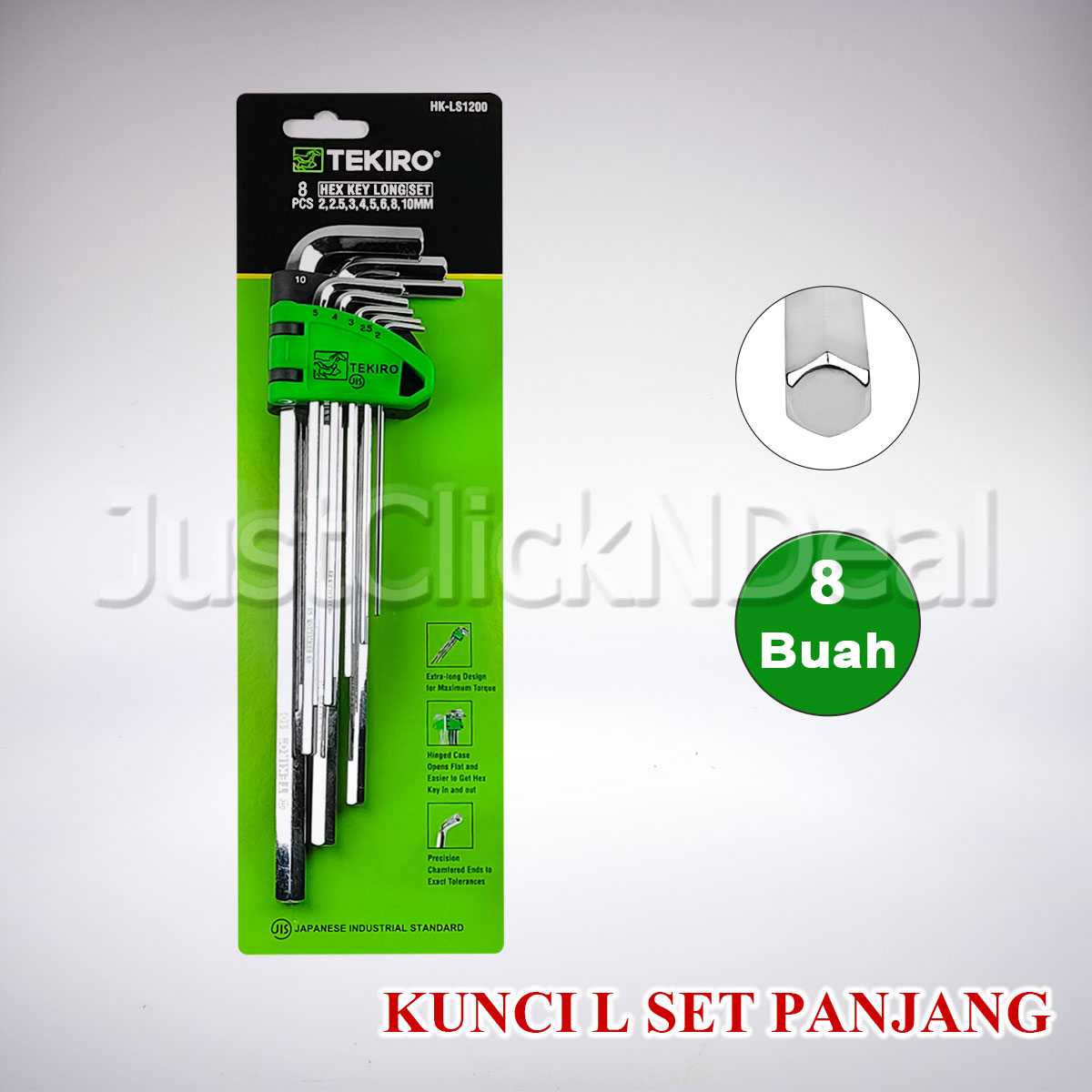 Jual Tekiro Kunci L Set Pendek Panjang Ballpoint 120 Derajat