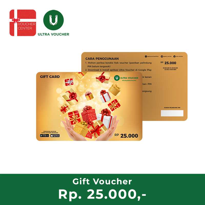 Jual Voucher Ultra Card Nominal Rp. 25.000 | Jakmall.com