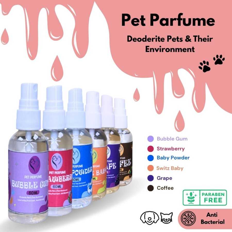 Jual Parfum Anjing Kucing Hewan Premium Pet Perfume Cologne Anti